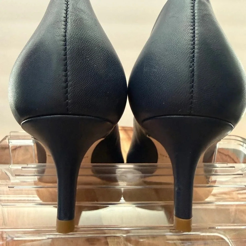 ANTONIO MELANI | Shoes | Antonio Melani Navy Blue Leather Pointed Toe ...